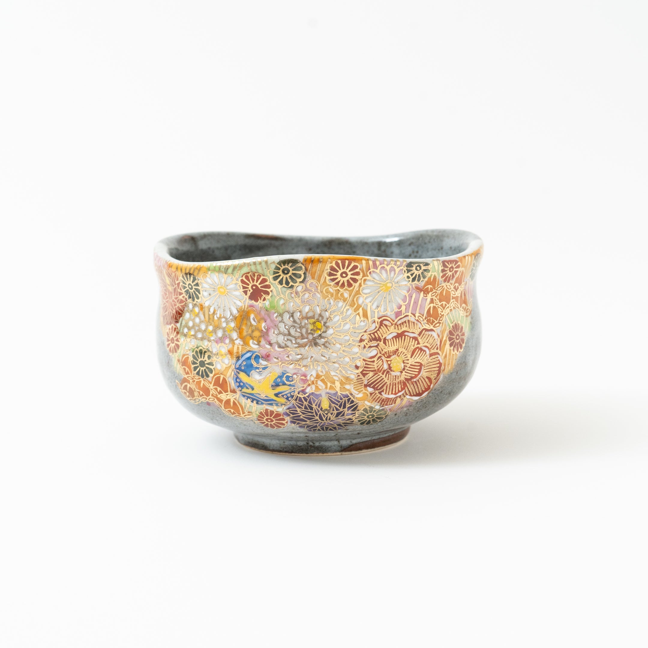 Hideyama Hanazume Kutani Ware Matcha Bowl – SUKIMONO