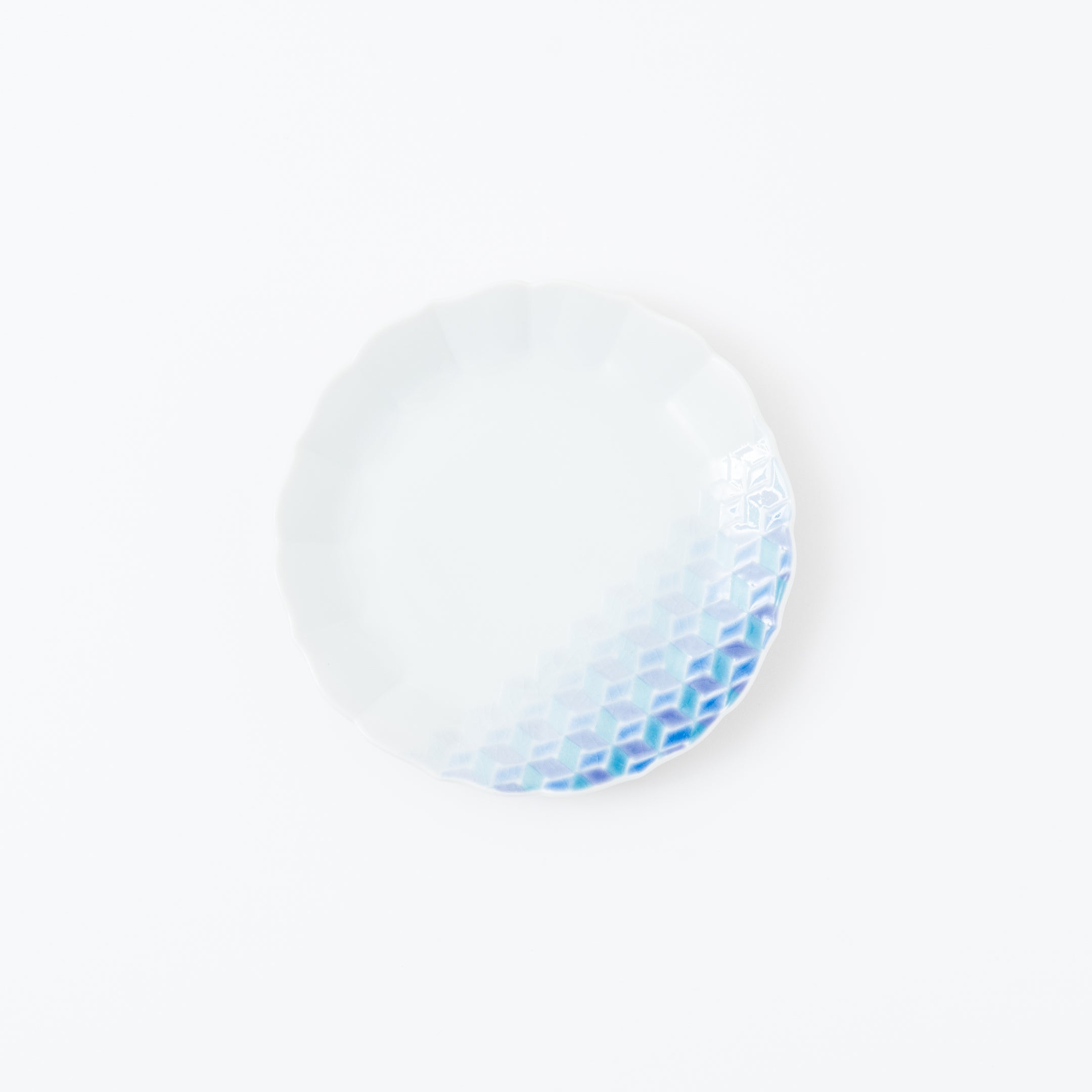 Beni-kake Sorairo and Dark Blue Kutani Ware Side Plate – SUKIMONO